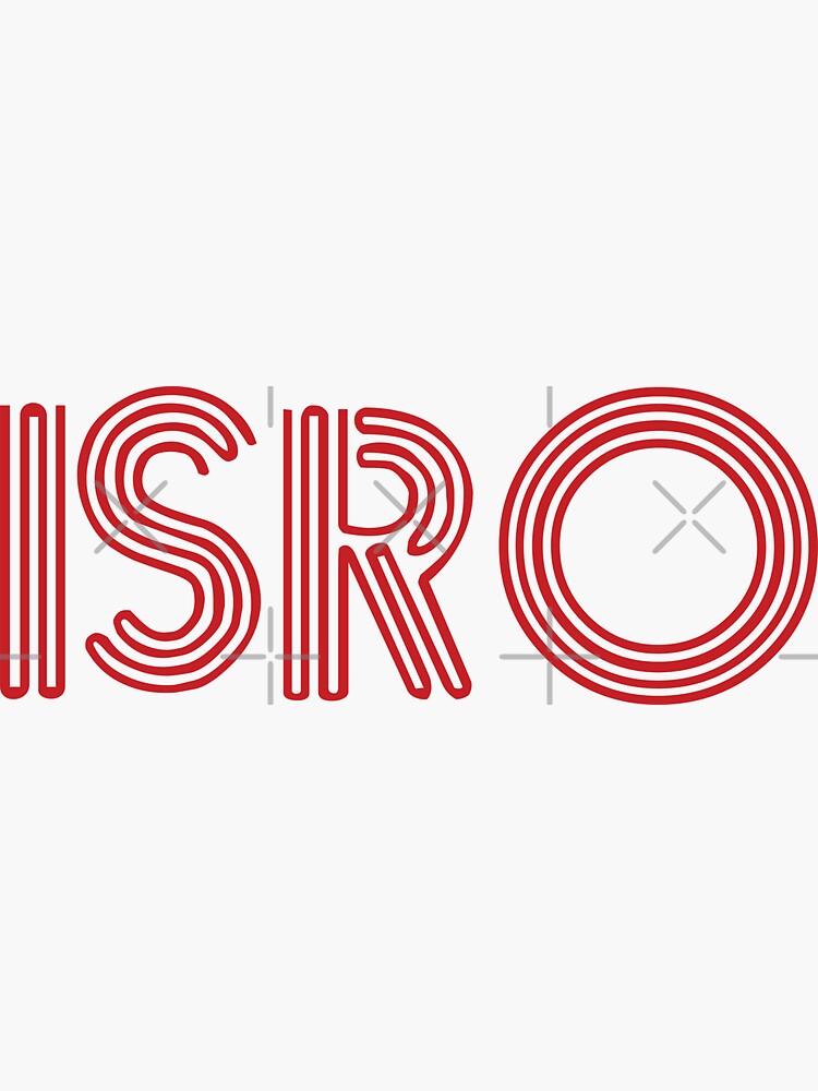 "ISRO Unofficial Logo Red Letters" Sticker for Sale by InfinityStudios ...