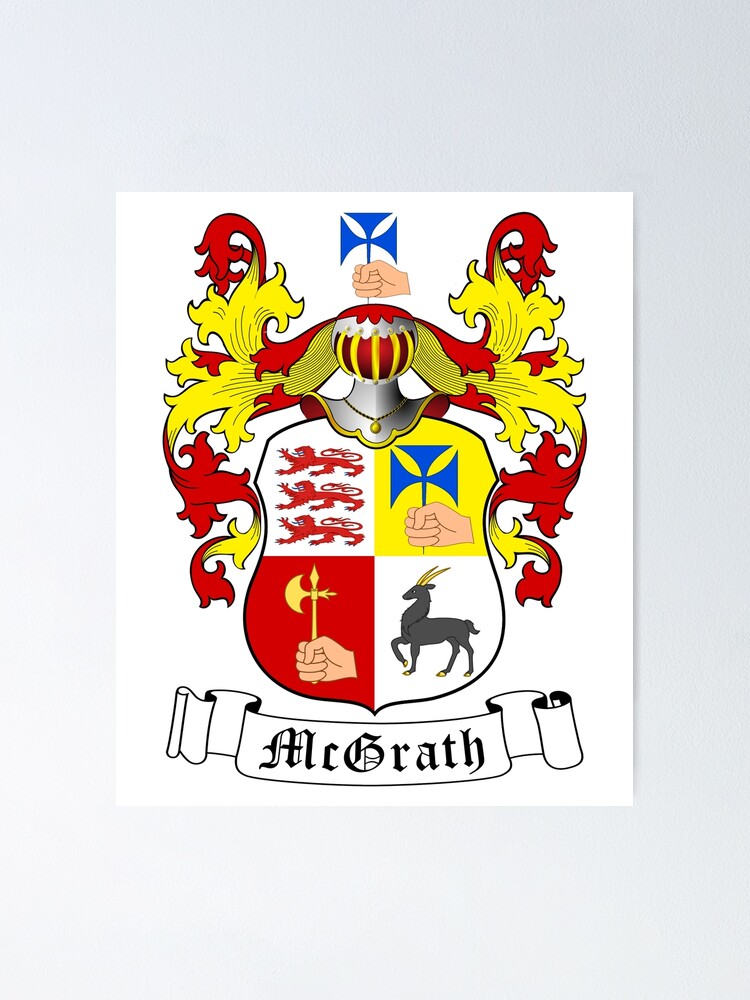 "McGRATH FAMILY CREST" Poster for Sale by CathalDevlin | Redbubble