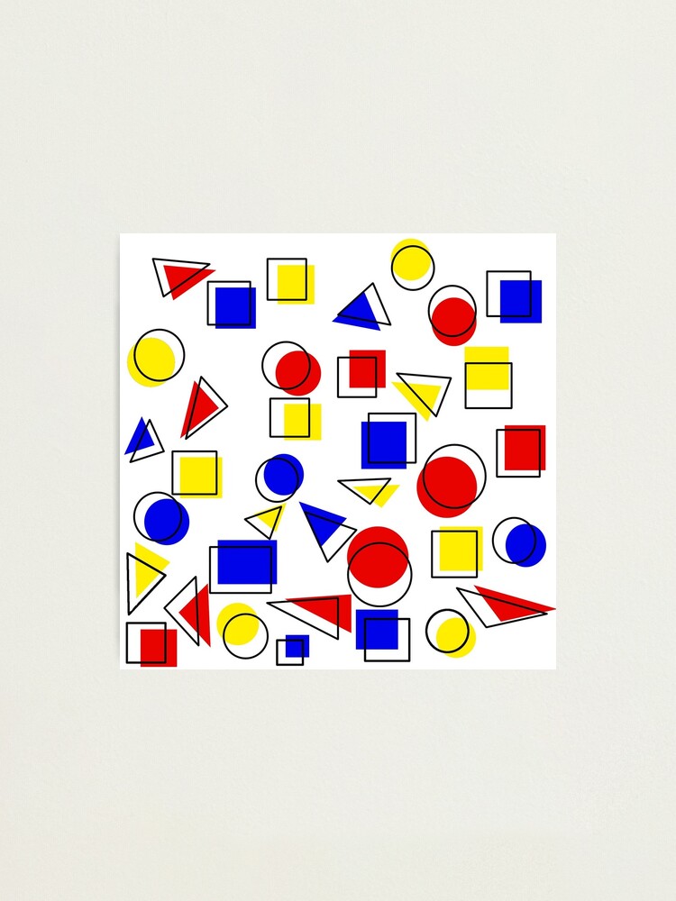 "Primary Color Geometric Pattern" Photographic Print for Sale by sa901 ...