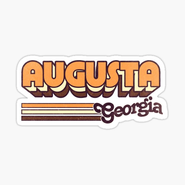 "Augusta, GA | City Stripes" Sticker for Sale by retroready | Redbubble