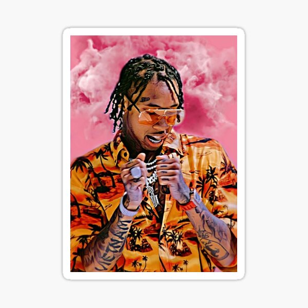 "black rapper" Sticker for Sale by terbolyderas | Redbubble