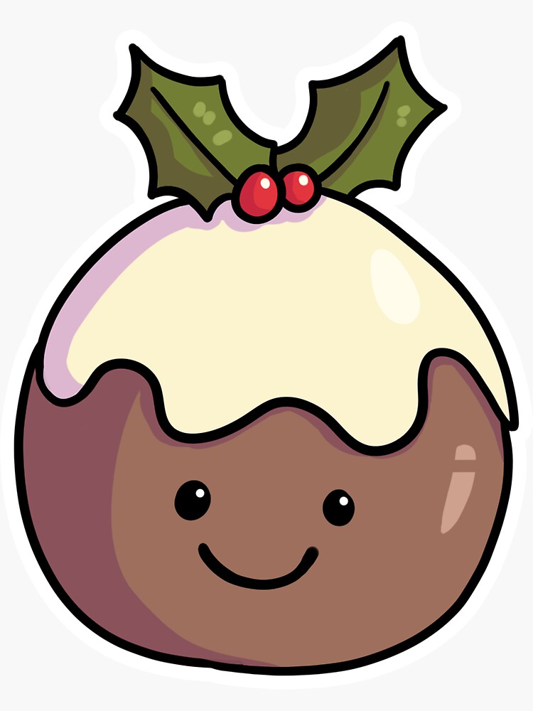 "festive folly christmas pudding" Sticker for Sale by jellyfriends ...