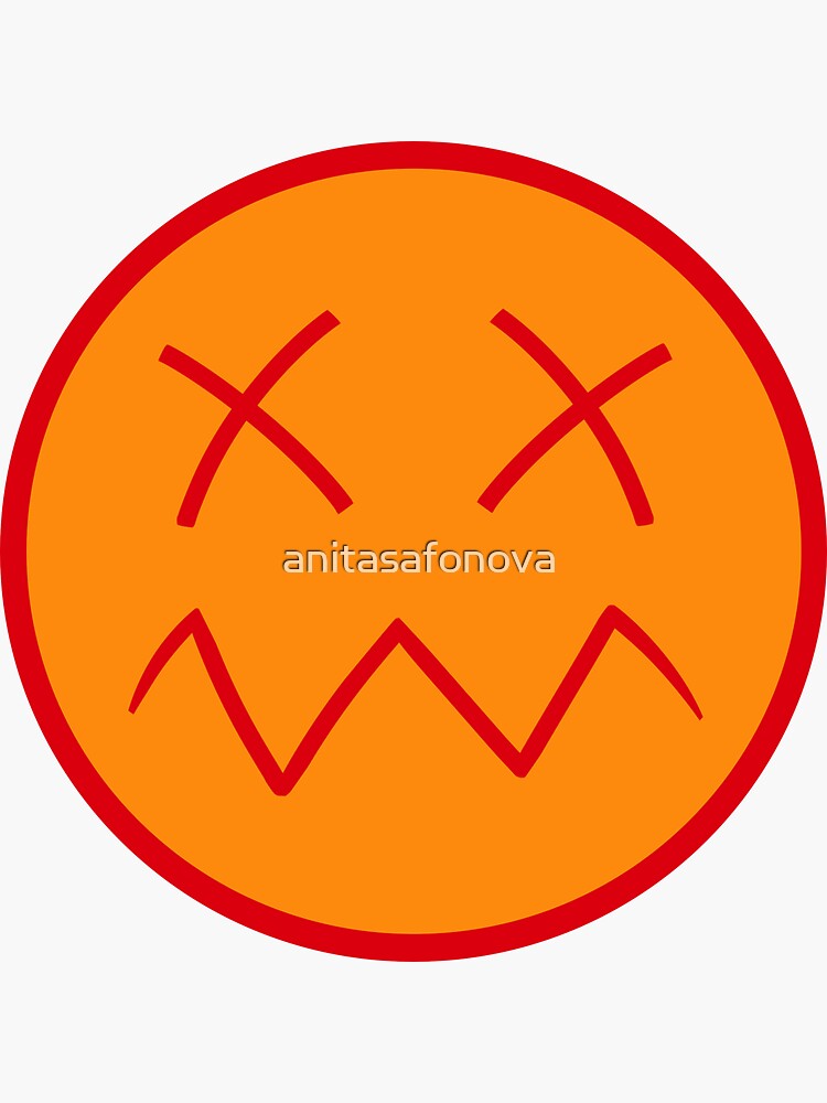 "Smiley face №1" Sticker for Sale by anitasafonova | Redbubble