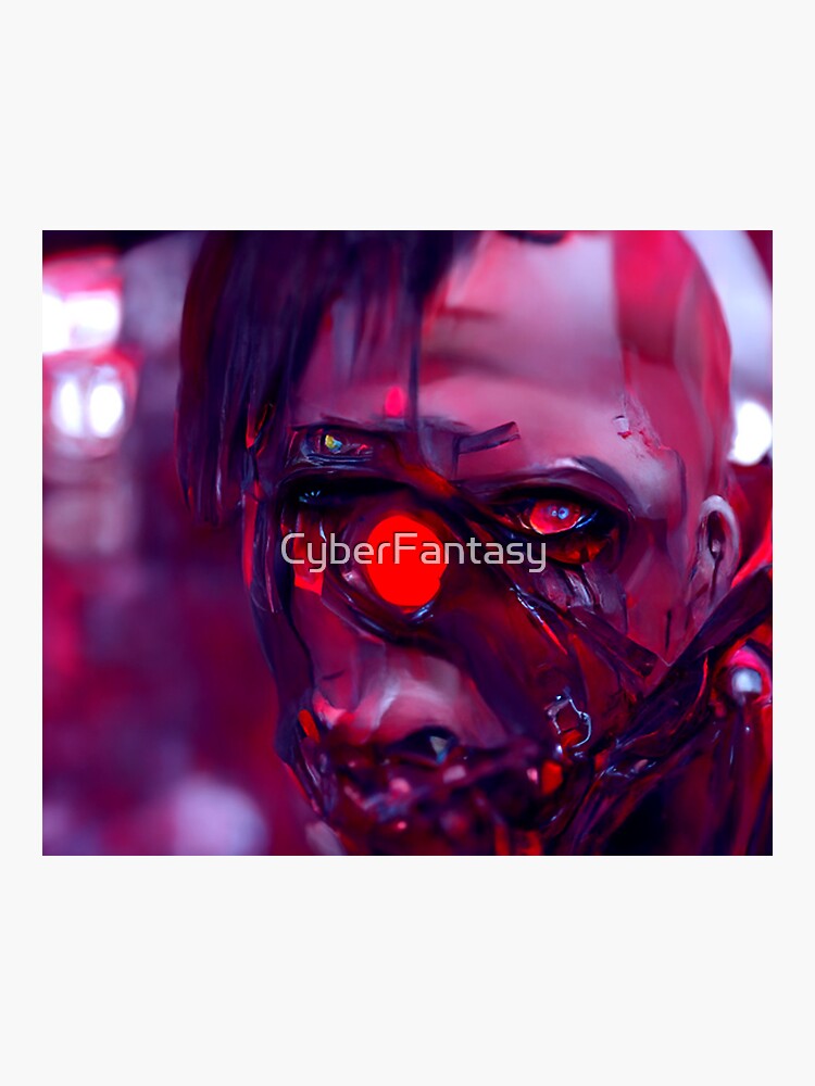 "Cyber Devil in Cyber Halloween " Sticker for Sale by CyberFantasy ...