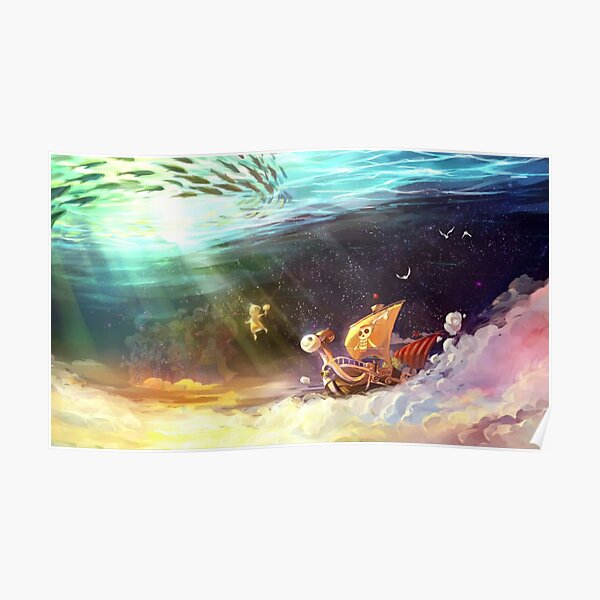 "One Piece Under Water Going Merry" Poster for Sale by DaturaSnake ...