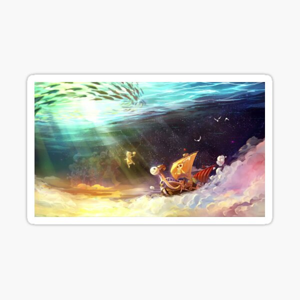 "One Piece Under Water Going Merry" Sticker for Sale by DaturaSnake ...