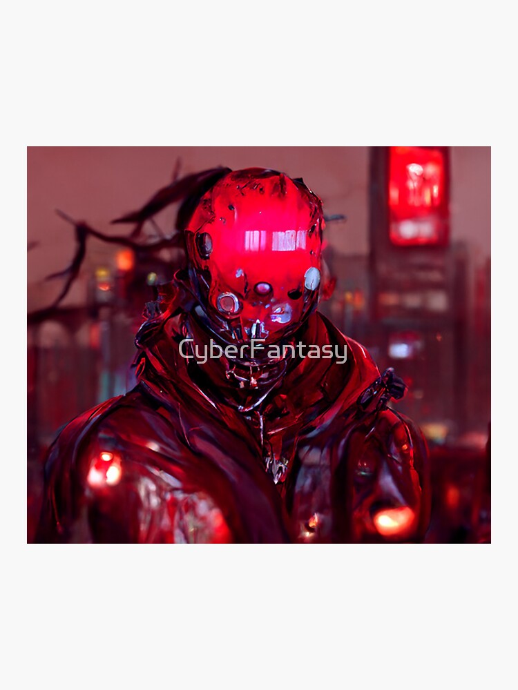 "Cyber Ninja in Cyber Halloween " Sticker for Sale by CyberFantasy ...