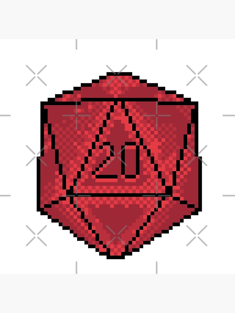 "Pixel D20" Poster for Sale by emmaffion | Redbubble