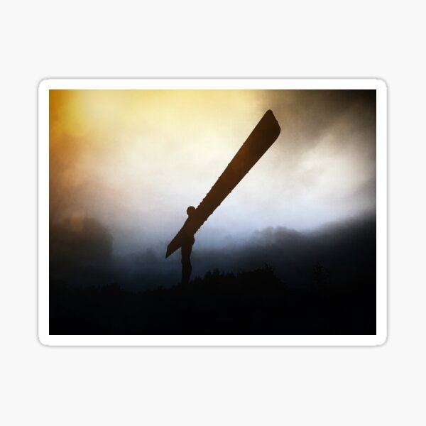 "The Angel of the North" Sticker for Sale by darrenhendley | Redbubble