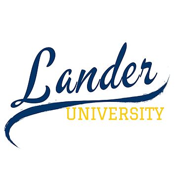 "Vintage Lander University" Sticker for Sale by collegeAnduniv | Redbubble