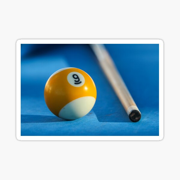 "9 Ball" Sticker for Sale by BigRedCurlyGuy | Redbubble