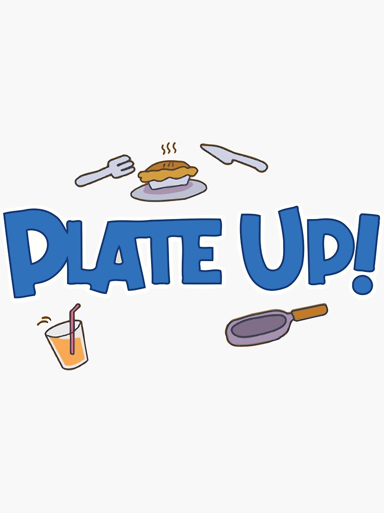 "PlateUp! Design" Sticker for Sale by VectorzDude | Redbubble