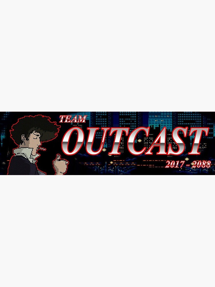 "Team Outcast Cowboy Bebop Anime Slap" Sticker for Sale by hazemham ...