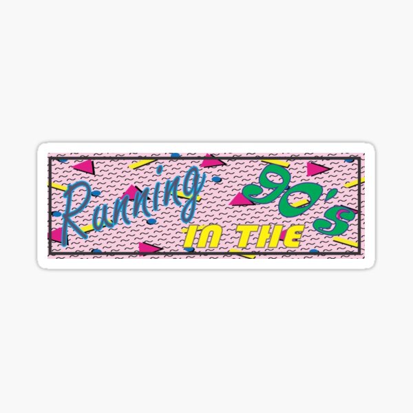 "Running In The 90s Retro Vintage Car Slap" Sticker for Sale by ...