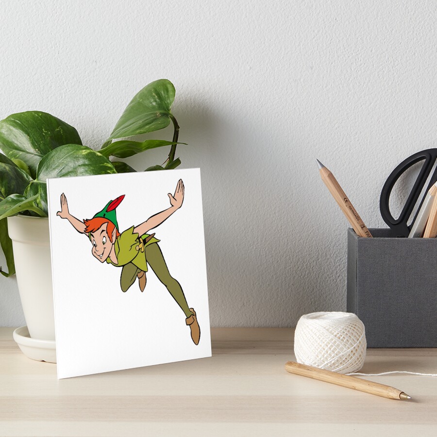 "peter pan, I love Peter Pan Sticker" Art Board Print for Sale by ...