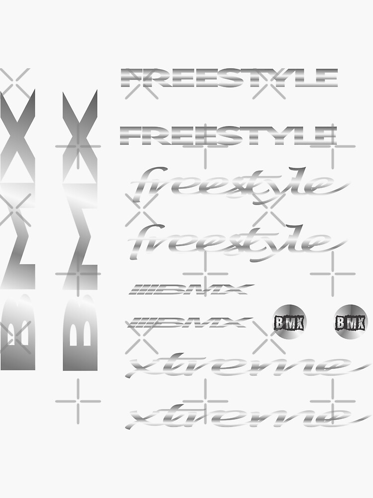 "BMX Freestyle Xtreme sticker pack" Sticker for Sale by starkes | Redbubble