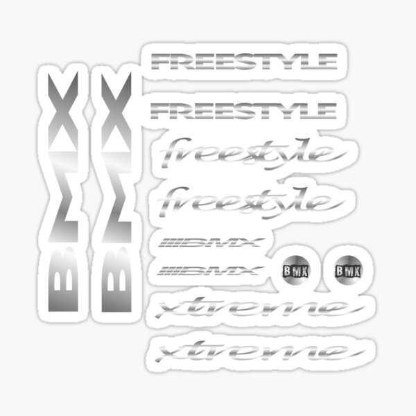"BMX Freestyle Xtreme sticker pack" Sticker for Sale by starkes | Redbubble