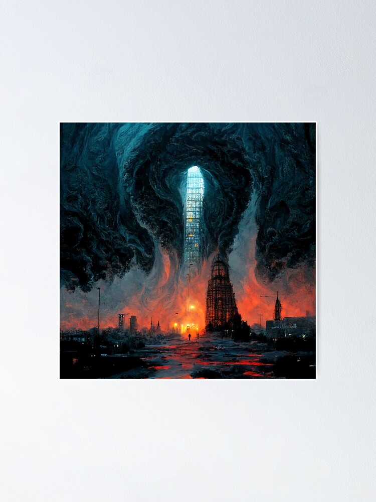 "megalophobia art" Poster for Sale by AICustomArt | Redbubble
