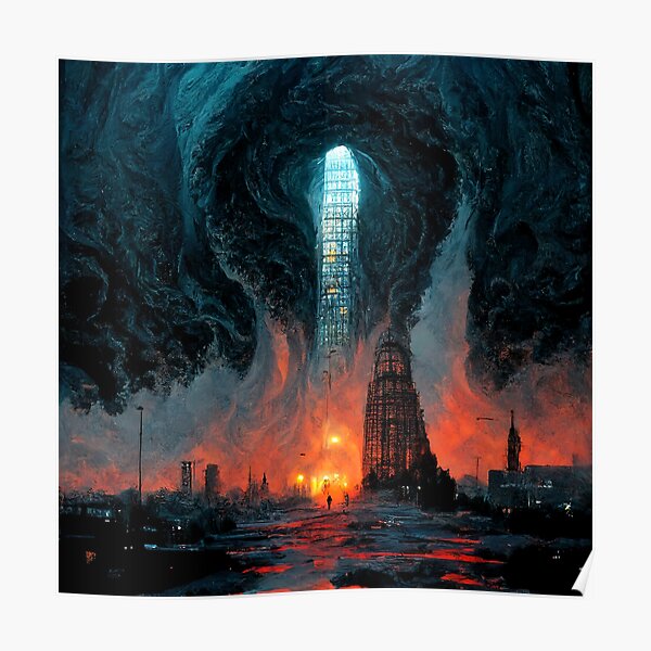 "megalophobia art" Poster for Sale by AICustomArt | Redbubble