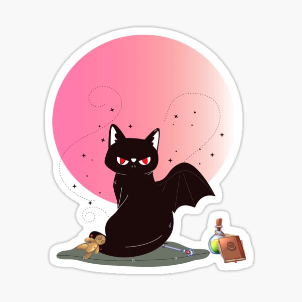"batcat" Sticker for Sale by Dressing-tops | Redbubble