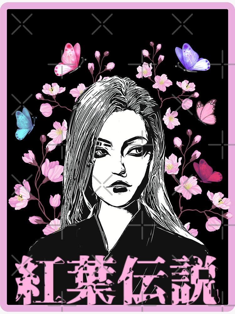 "Goth Japanese anime aesthetic " Sticker for Sale by VirtuStore | Redbubble