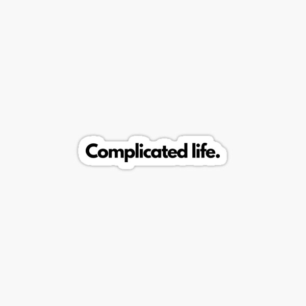 "Complicated Life Quote-Aesthetic Simple Minimal Graphic Text ...