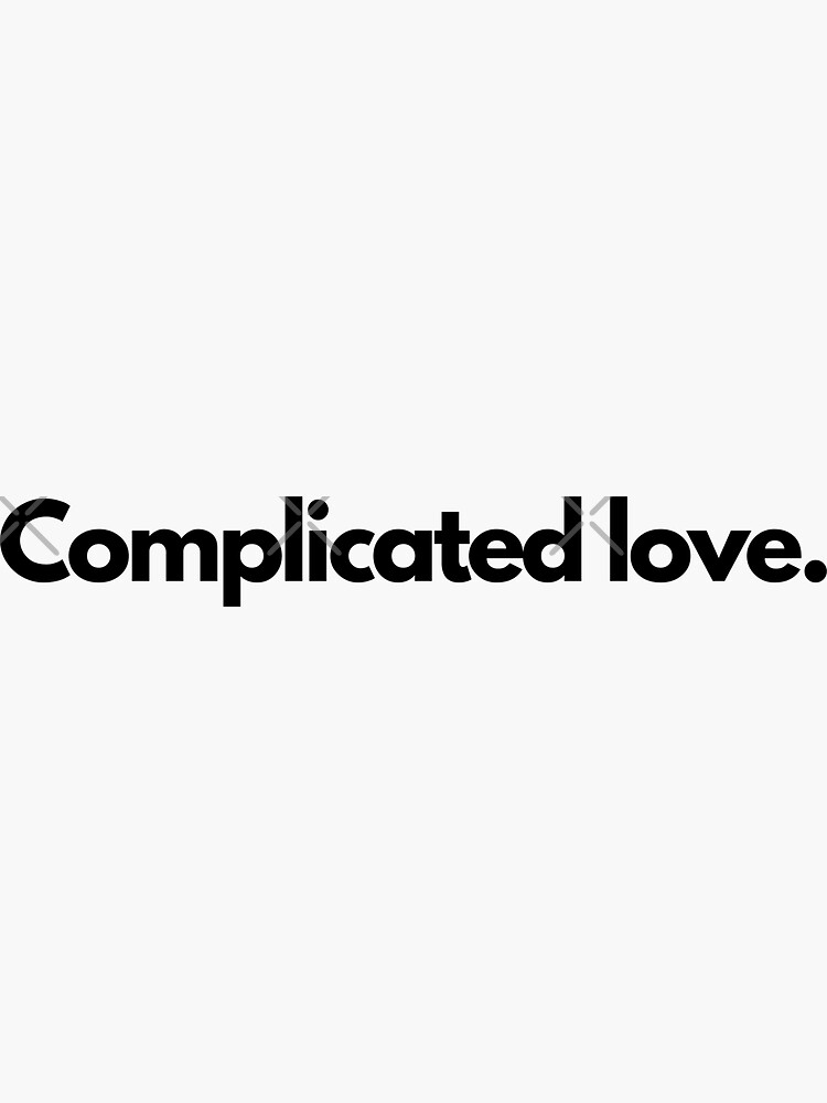 "Complicated Love Quote-Aesthetic Simple Minimal Graphic Text ...