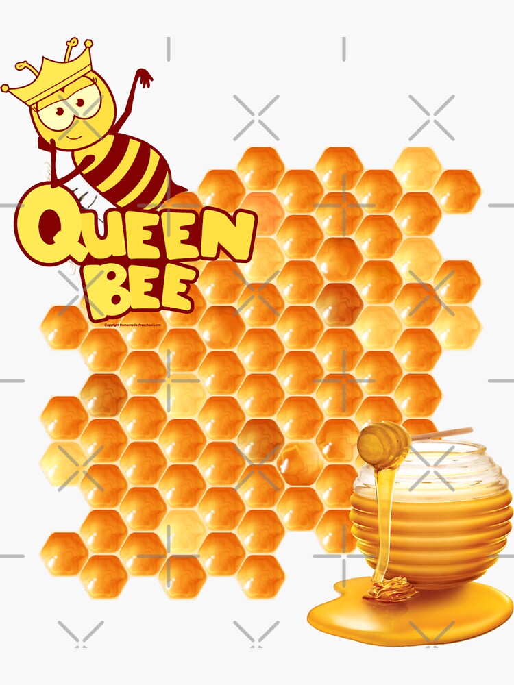 "happy queen bee" Sticker for Sale by IDEA-STORE | Redbubble