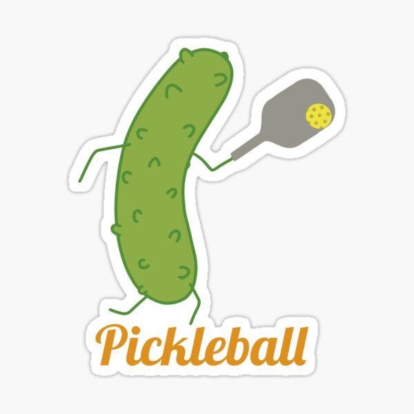 "Pickle playing Pickleball " Sticker for Sale by palmwooddesigns ...