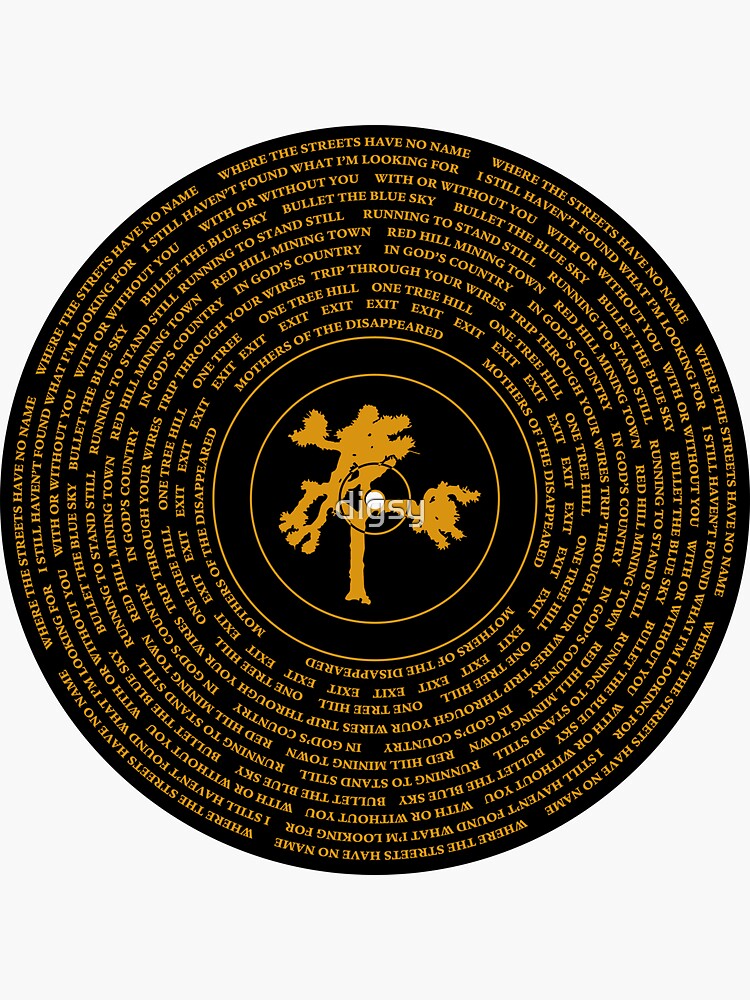 "Joshua Tree Vinyl" Sticker for Sale by digsy | Redbubble