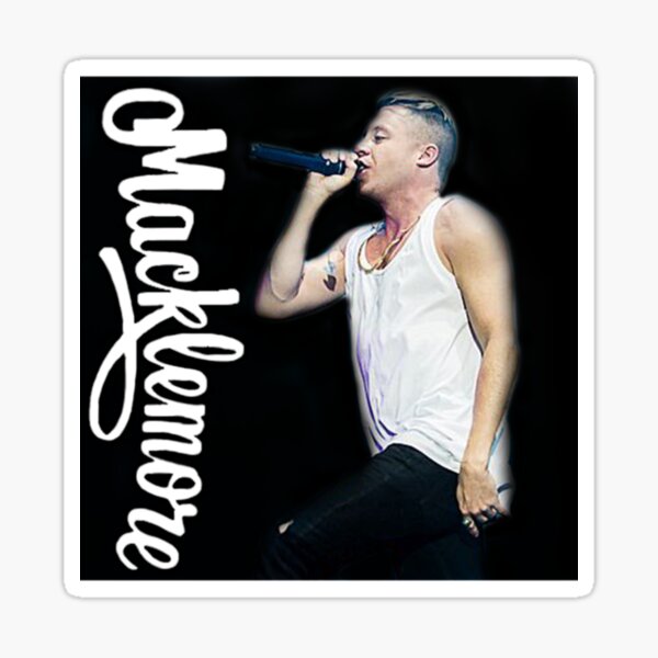 "Macklemore Music Good " Sticker for Sale by muhami959 | Redbubble
