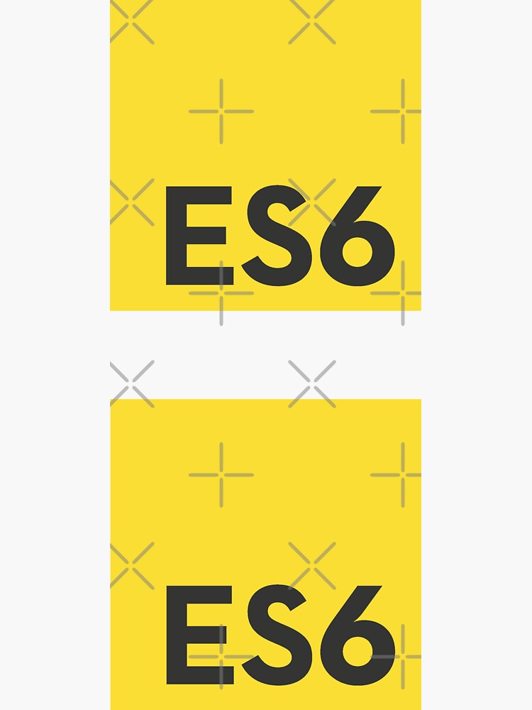 "ES6" Sticker for Sale by script- | Redbubble