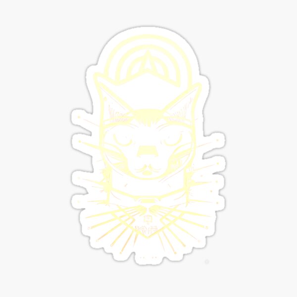 "Cyberpunk Cat Logo" Sticker for Sale by TheSamuraiCat | Redbubble