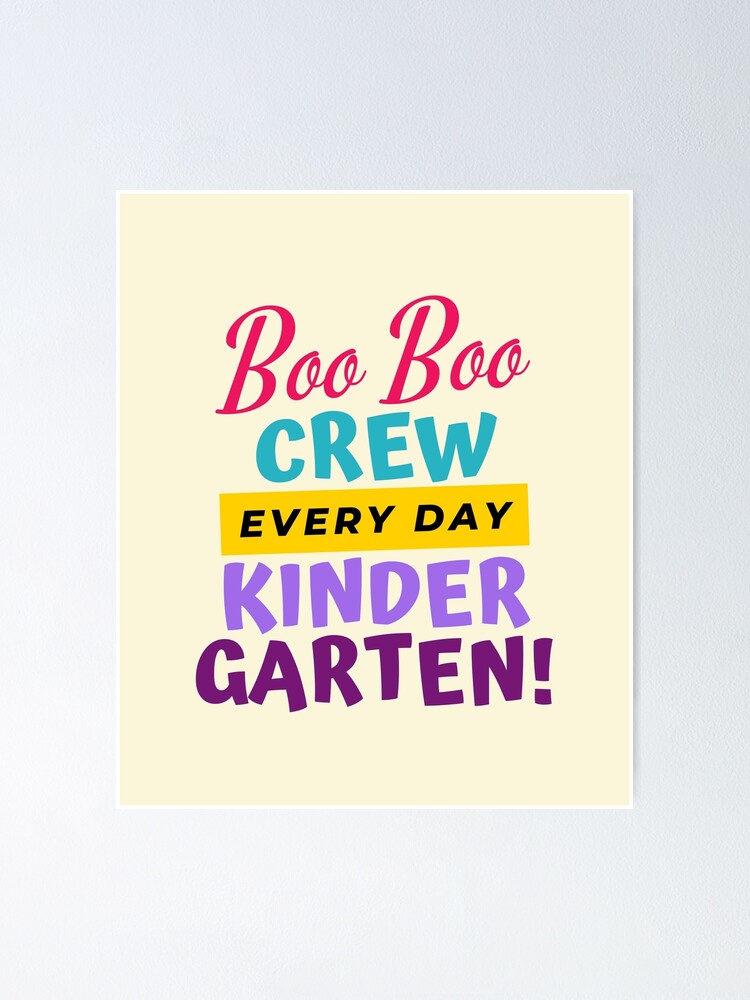 "Boo Boo Crew Kindergarten, Kindergarten Students Halloween Design ...