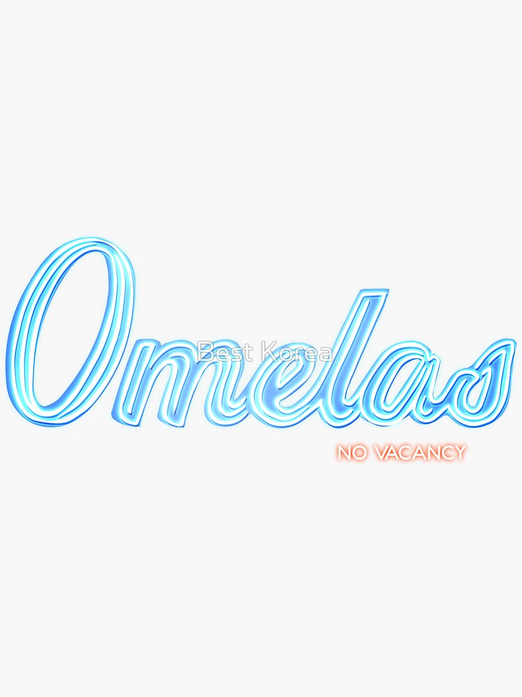 "Omelas" Sticker for Sale by BestKoreaShop | Redbubble