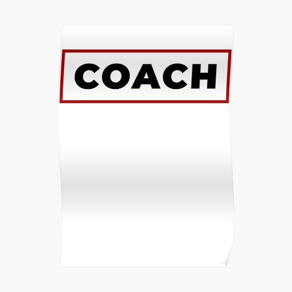 "Coach with red frame" Poster for Sale by SVPOD | Redbubble