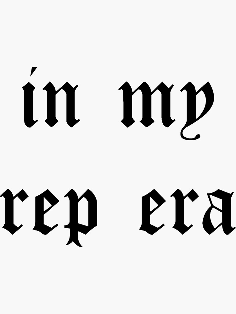 "Rep Era" Sticker for Sale by haylieecarver | Redbubble