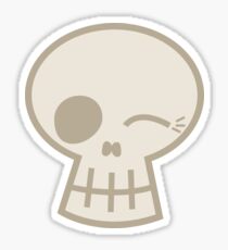 Winking Skull Stickers | Redbubble