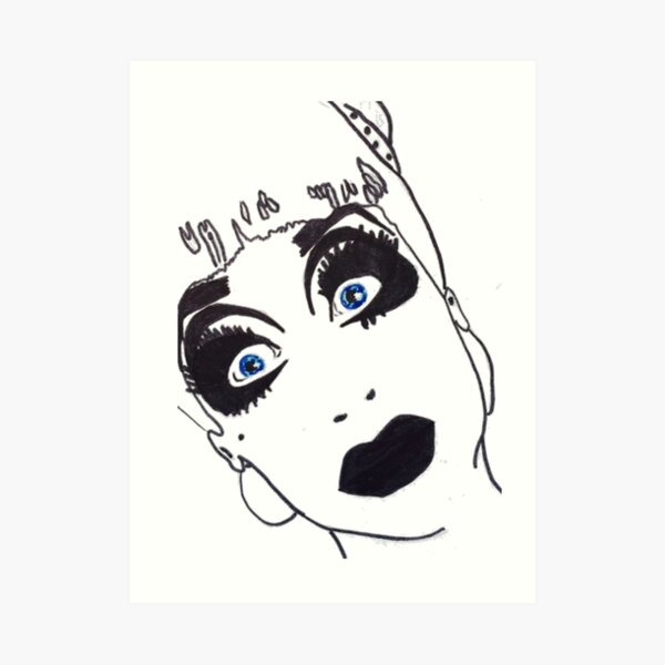 "Bianca Del Rio - RuPauls Drag Race Outline" Art Print by whatadisnerd ...