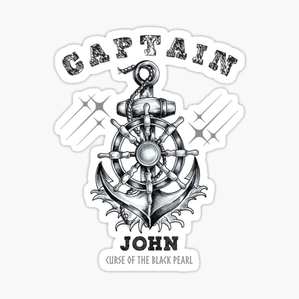 "Name john with best anchor design" Sticker for Sale by Ahmedkorany ...