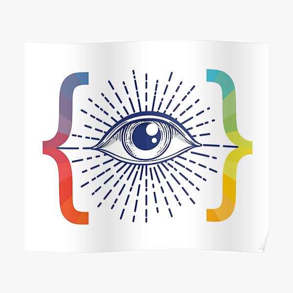 "all seeing eye " Poster for Sale by dodographic | Redbubble
