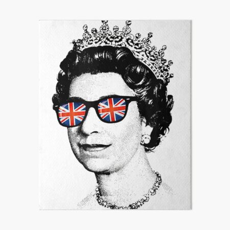 "Elizabeth II ER Queen British Crown England Union Jack" Art Board ...