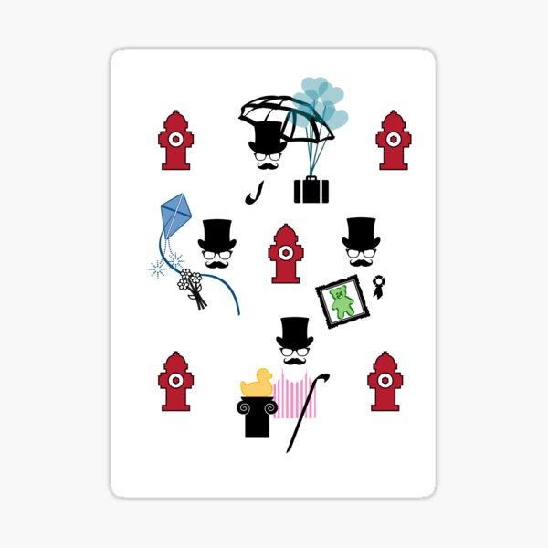 "top hat" Sticker for Sale by Hylein | Redbubble