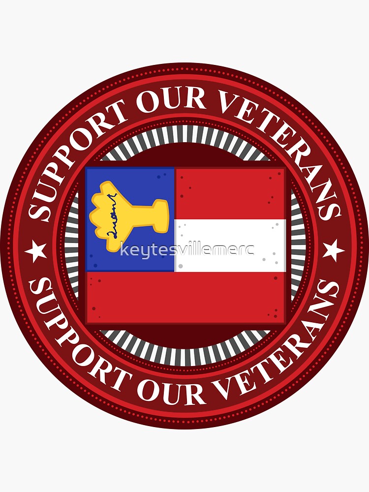 "Support Our Veterans Quantrill Design" Sticker for Sale by ...