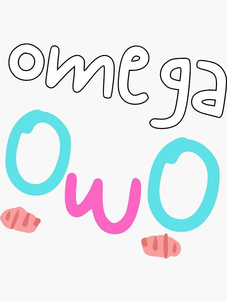 "Cute OMega OwO" Sticker for Sale by CorneliusTul | Redbubble
