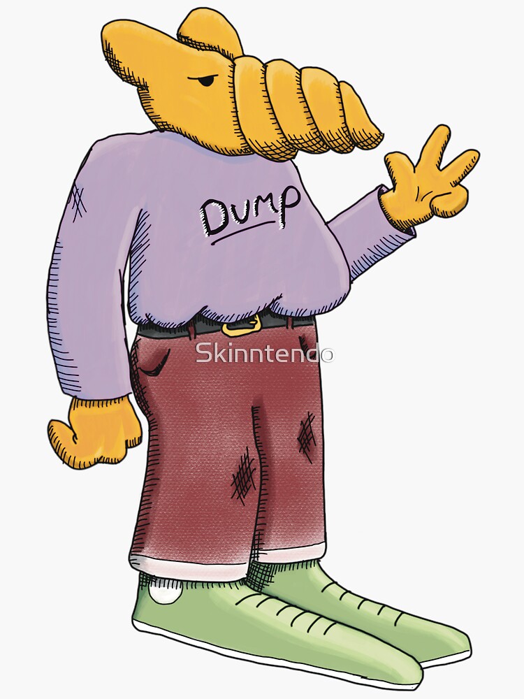 "Dump tag" Sticker for Sale by Skinntendo | Redbubble