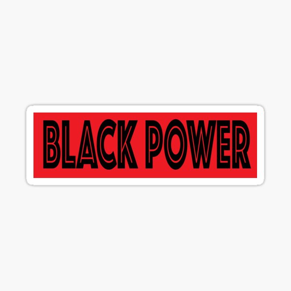 "Black Power" Sticker for Sale by wickedcartoons | Redbubble