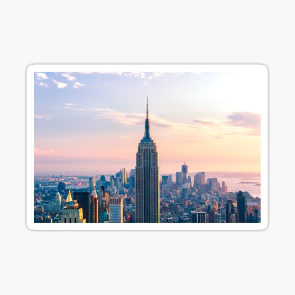 "Empire State Building, New York City, Skyline " Sticker for Sale by ...