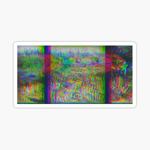 "vaporwave hell" Sticker for Sale by rolinais | Redbubble