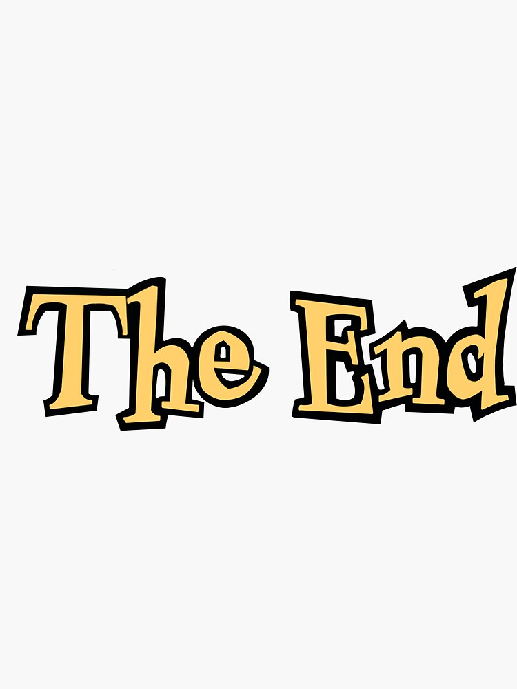 "Halloween The End sticker" Sticker for Sale by MariSinkkonen | Redbubble